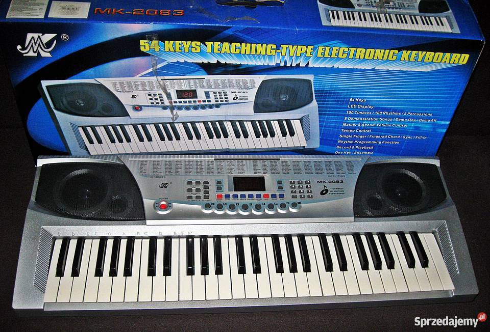 Keyboard Organy z mikrofonem 54 klawisze LCD MK-2083 Gniezno ...