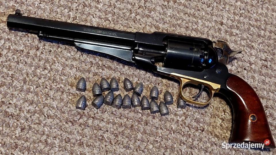 Rewolwery czarnoprochowy Remington 1858 kal,44 z pociskami. Poznań ...