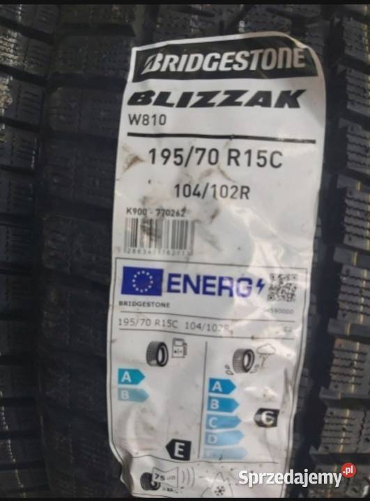 OPONA ZIMOWA BRIDGESTONE BLIZZAK 195/70 R15C W810 Nowy Sącz ...