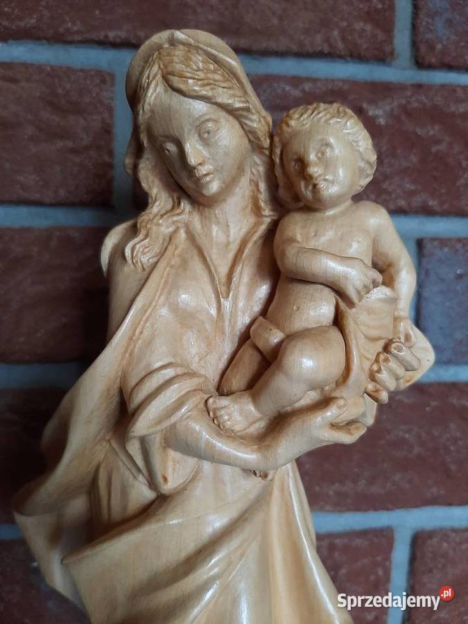 Rzeźba z drewna,sakralna,Matka Boża z Dzieciątkiem Lubień - Sprzedajemy.pl Rzeźba z drewna,sakralna,Matka Boża z Dzieciątkiem Lubień - Sprzedajemy.pl