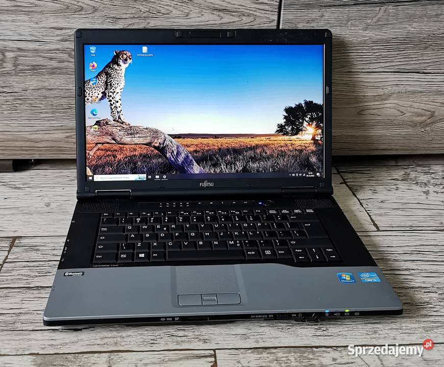Laptop Fujitsu E752 15.6" IPS HD+ I5 8/128GB bat 5h super st Jankowice ...