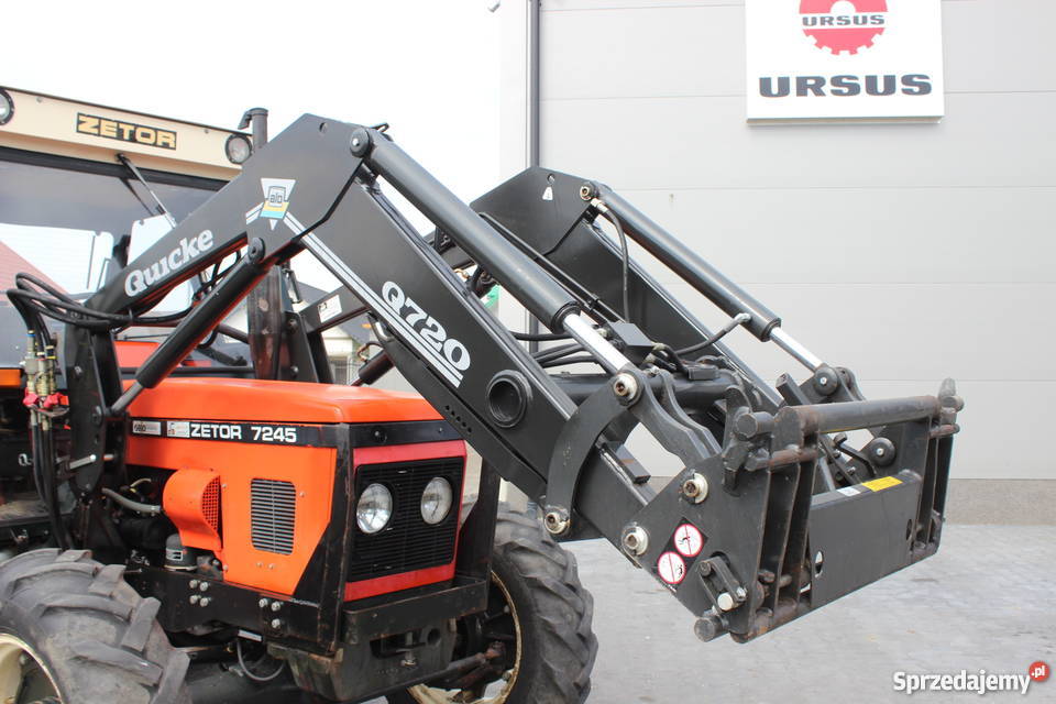Ciągnik rolniczy Zetor 7245 + Ładowacz Quicke Q720 Piękny ! Sokoły ...