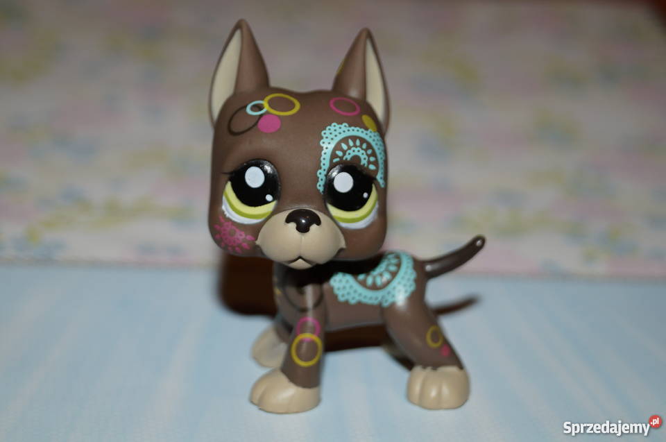 LPS DOG niemiecki #1439 Littlest Pet Shop pies pocztówkowy Rybnik ...