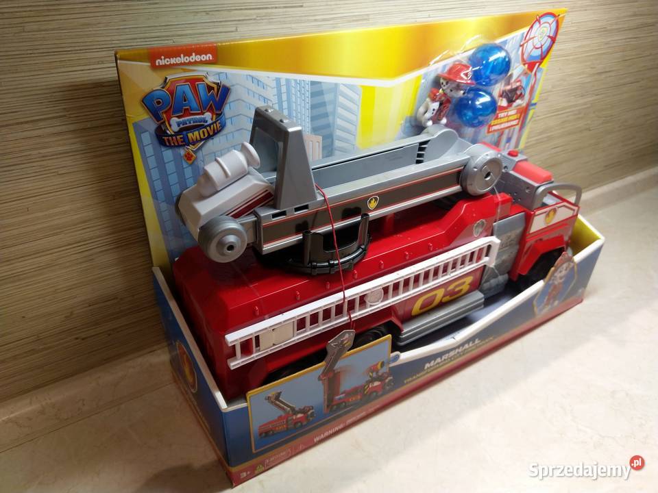 NAJTANIEJ Straż Pożarna Psi Patrol Wóz Strażacki + Marshall Wysyłka ...