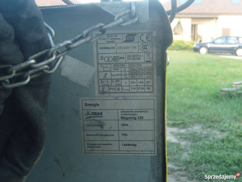 spawarka migomat ozas-esab origo mig 325 Panki - Sprzedajemy.pl