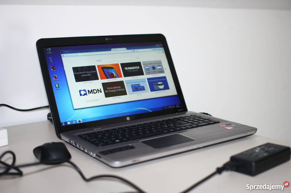 Piękny Duży Laptop HP Dv7 Nowa Seria AMD Dual Core P540 RAM Bydgoszcz ...