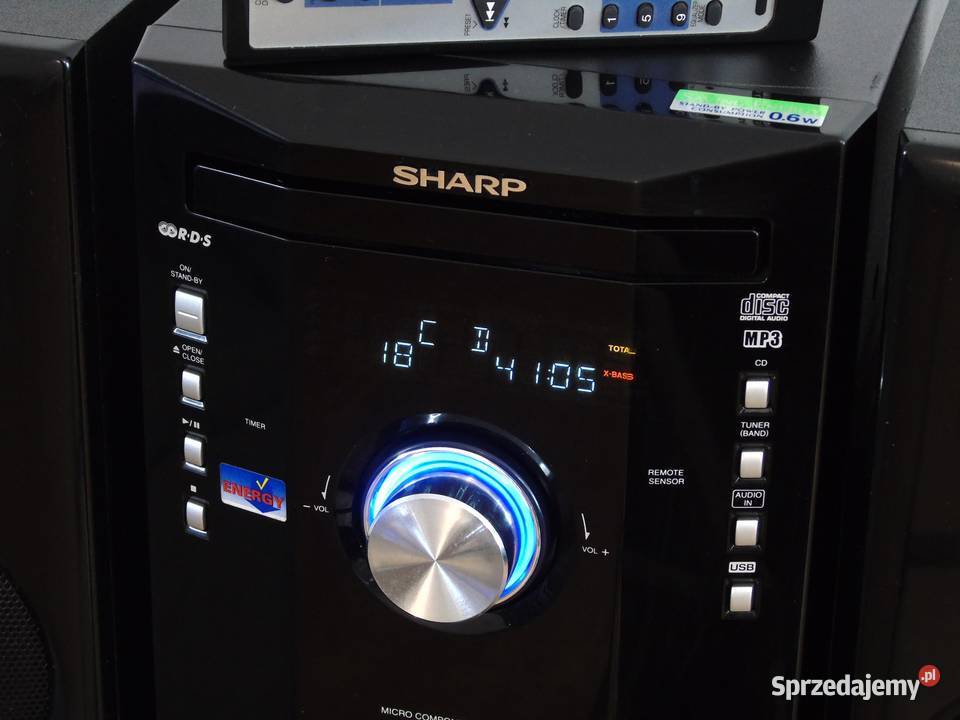 Wieża Sharp pilot CD USB mp-3 kol. WYSYŁKA. Jasło - Sprzedajemy.pl