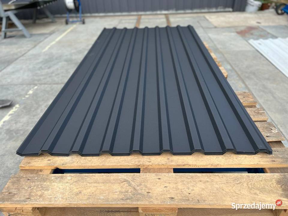 Blacha trapezowa T18 - Czarna - MAT lub POŁYSK - Pod wymiar! Orchowo - Sprzedajemy.pl
