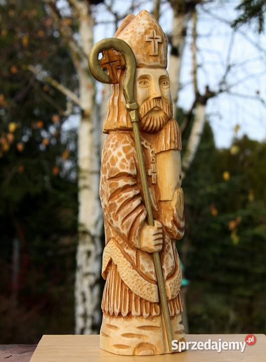 Św. Ambroży Rzeźba Ludowa Gniezno - Sprzedajemy.pl