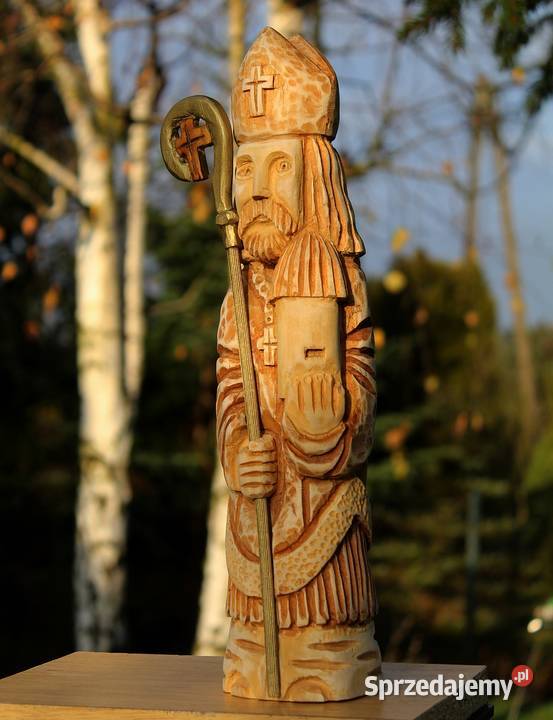 Św. Ambroży Rzeźba Ludowa Gniezno - Sprzedajemy.pl