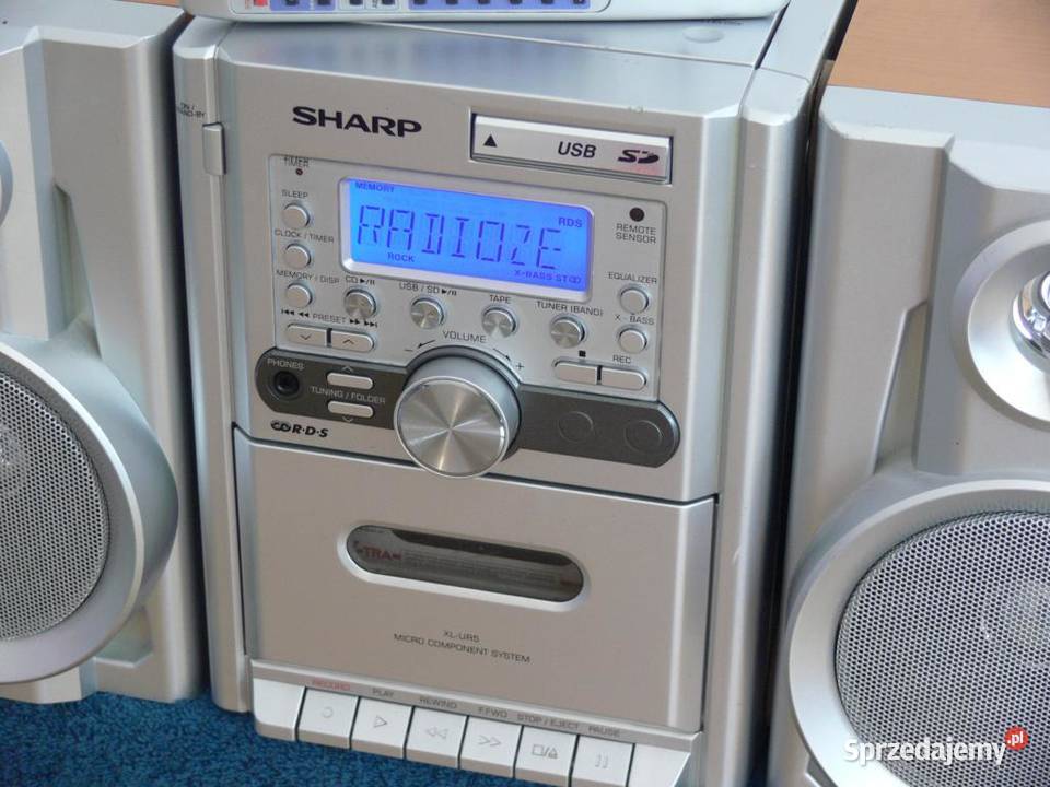 Wieża Sharp kol pilot USB mp3 sprawna. WYSYŁKA. Jasło - Sprzedajemy.pl