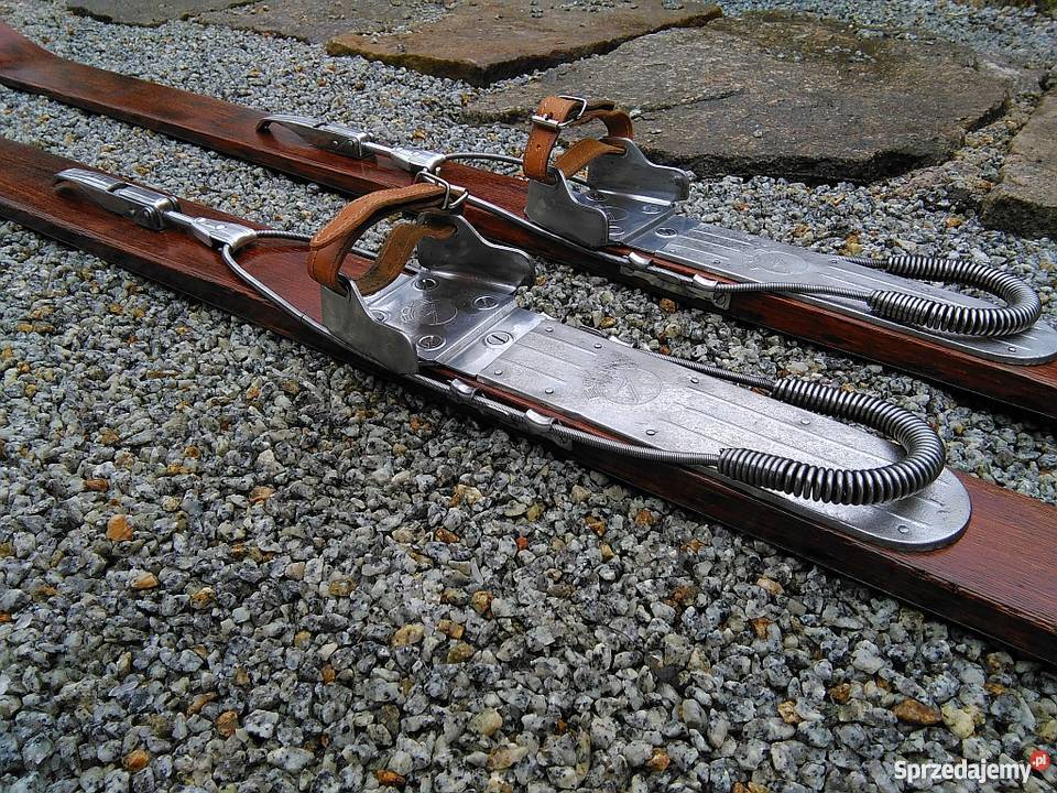 Zabytkowe stare drewniane narty Szklarska Poręba - Sprzedajemy.pl