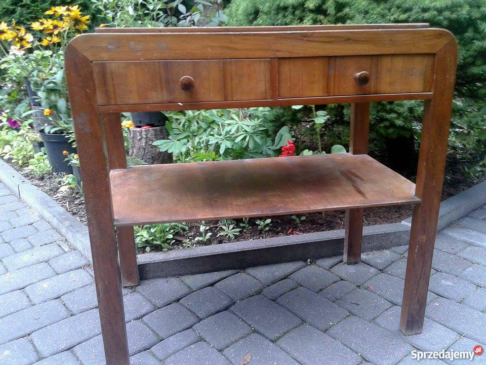 Stolik, szafka RTV z czasów PRL art deco retro antyk lata 50 Białystok ...