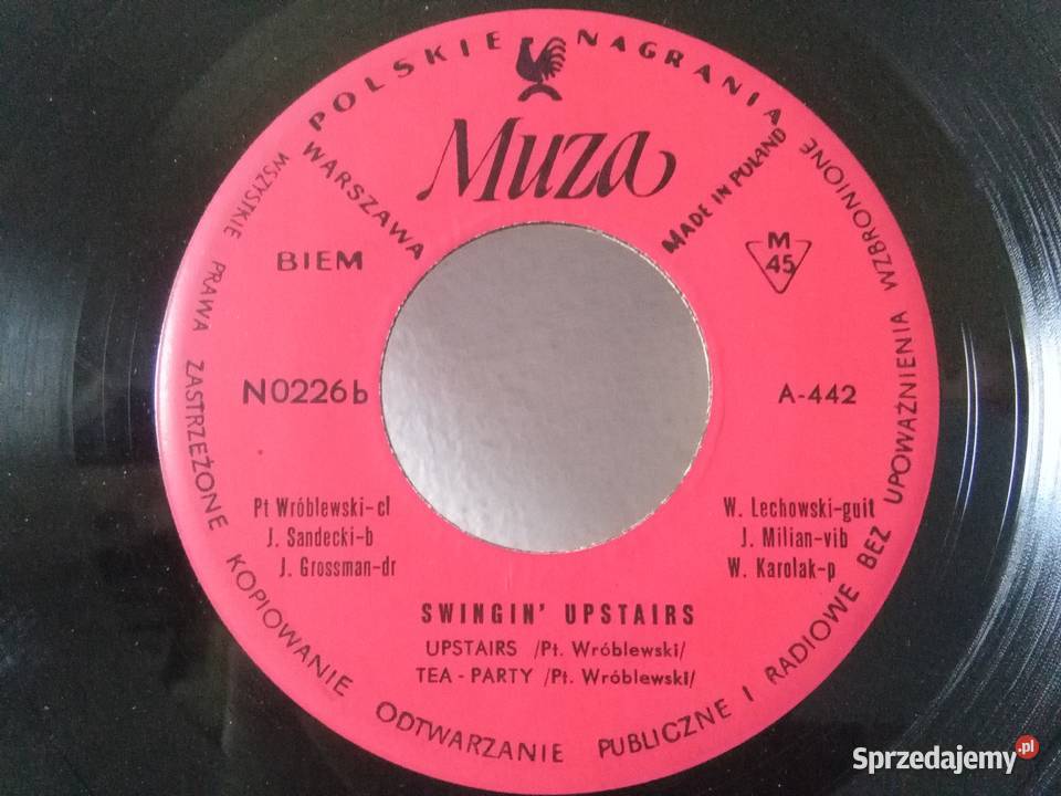 PTASZYN WRÓBLEWSKI ‎Swingin' Upstairs proj. R. SZAYBO 1962 Warszawa ...
