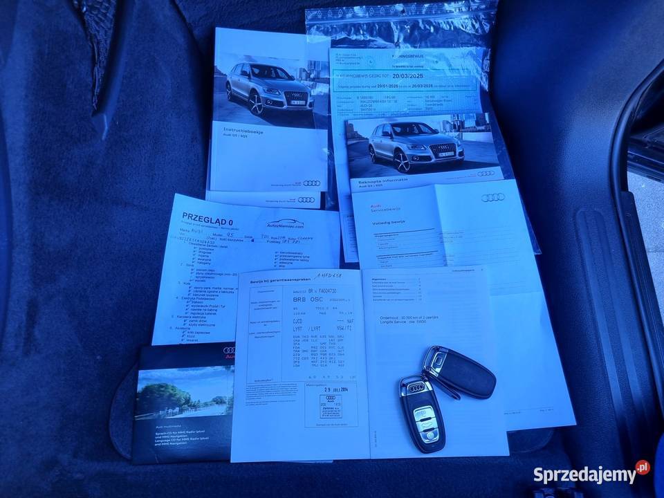 Audi Q5 2.0 TDI HAK Radar Kamera Skóra Nawigacja Bi Xenon Led Augustów ...
