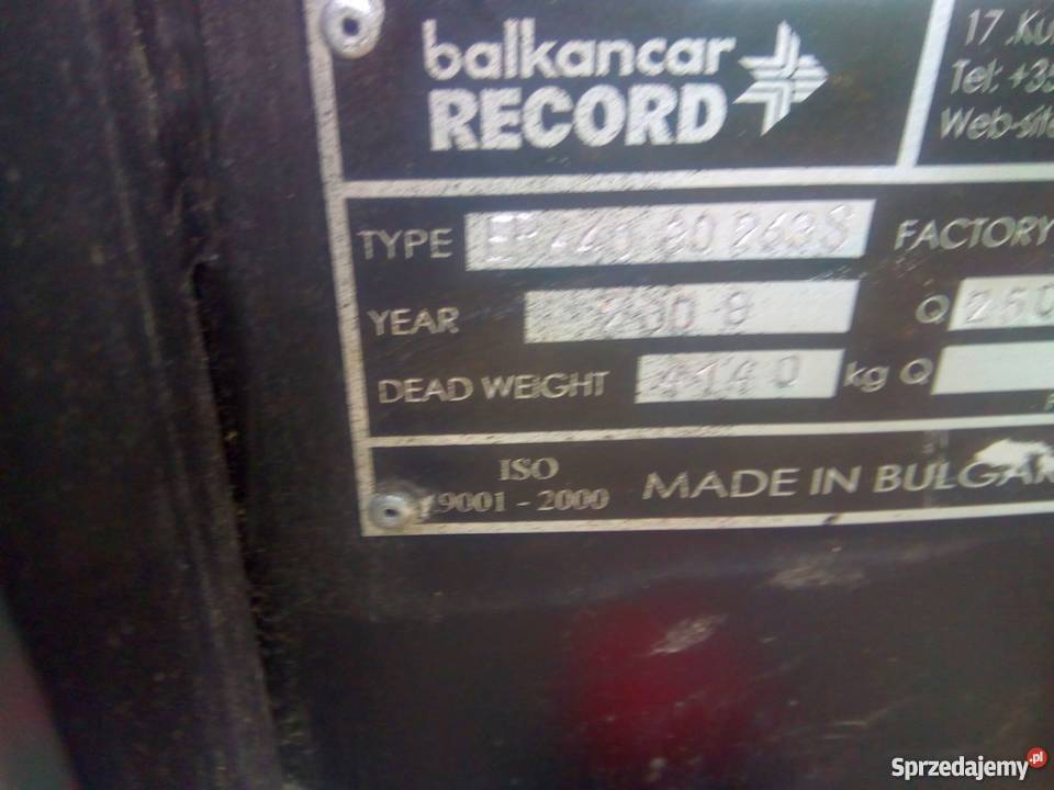 Wózek widłowy Balkancar Record 2008 plus prostownik Waran PD Warszawa ...