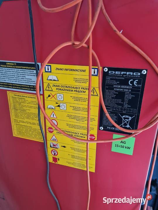 Piec Defro 15kW z podajnikiem - czesci Majdan Krasieniński - Sprzedajemy.pl