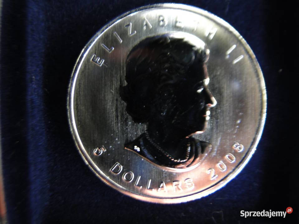 Srebrna moneta 5 Dollars Canada Elisabeth II Warszawa - Sprzedajemy.pl