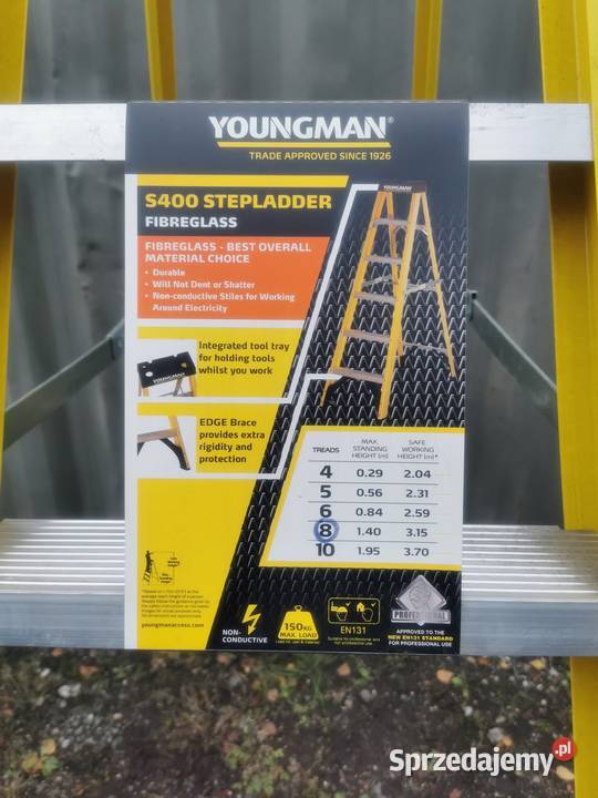Drabina aluminiowa YOUNGMAN S400 Siemianowice l skie Sprzedajemy.pl