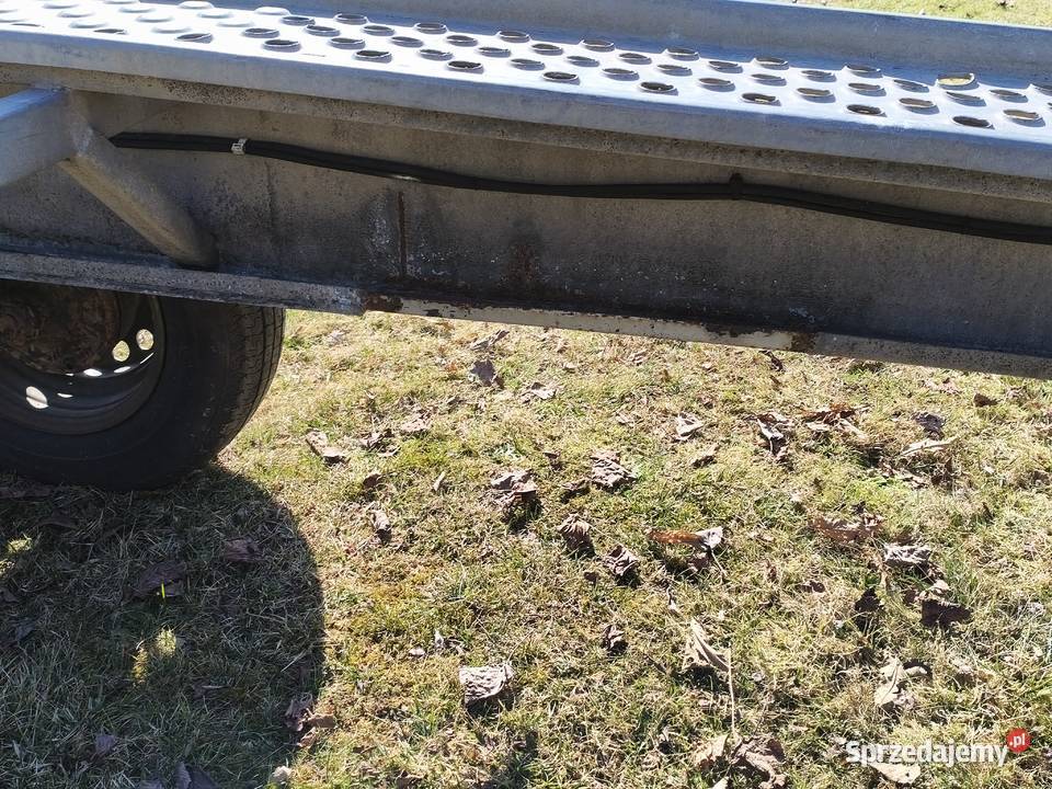 Laweta długa na dwa auta przyczepa 800x205 3500 DMC 3,5t 3 OSIE KNOTT ...