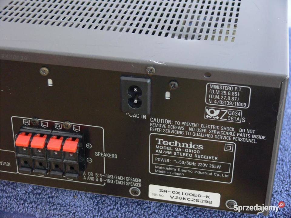 Amplituner Technics SA-GX 100 sprawny 265 wat. WYSYŁKA. Jasło - Sprzedajemy.pl
