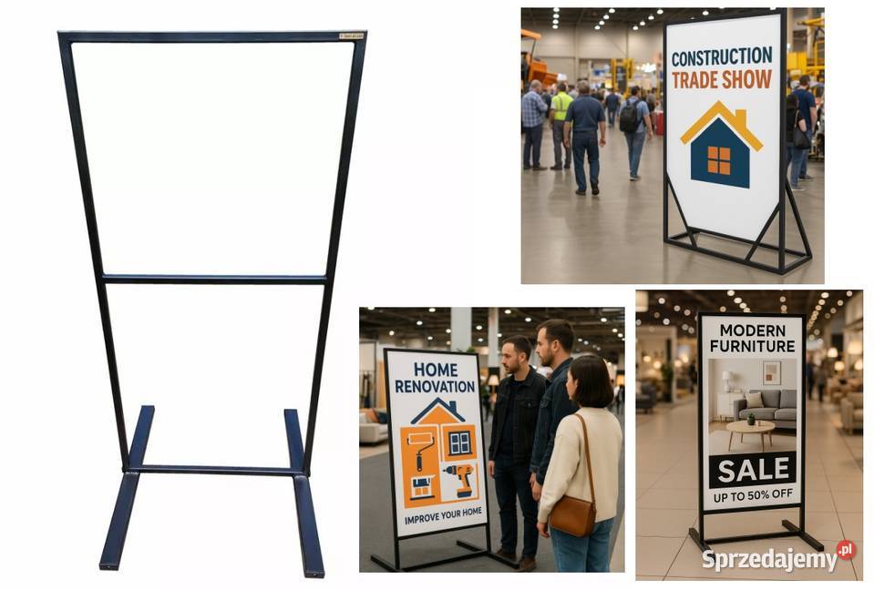 Stojak Na Baner Reklam ciana Banerowa Na Targi Promocja Tablica Szyld