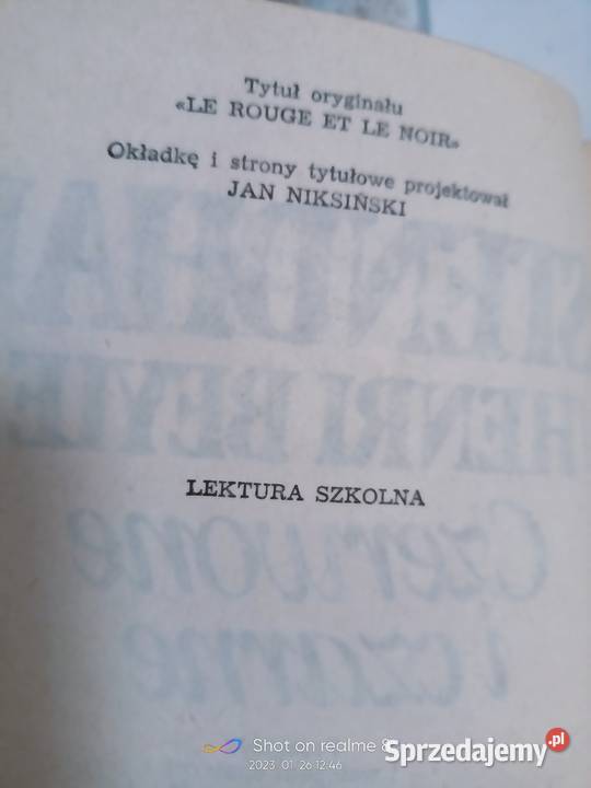 Czerwone i czarne Stendhal książki antykwariat internetowy Warszawa ... Czerwone i czarne Stendhal książki antykwariat internetowy Warszawa ...
