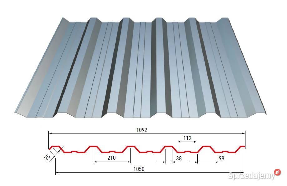 Blacha Trapezowa Trapez T-35 0,5mm Ocynk Dostawa Cała Polska Gratis Niałek Wielki - Sprzedajemy.pl