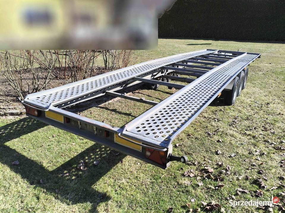 Laweta długa na dwa auta przyczepa 800x205 3500 DMC 3,5t 3 OSIE KNOTT ...