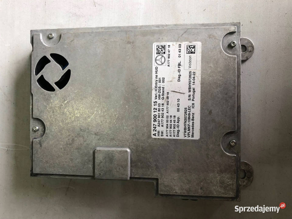 MERCEDES W177 MODUŁ STEROWNIK 2479001215 Murzynowo - Sprzedajemy.pl