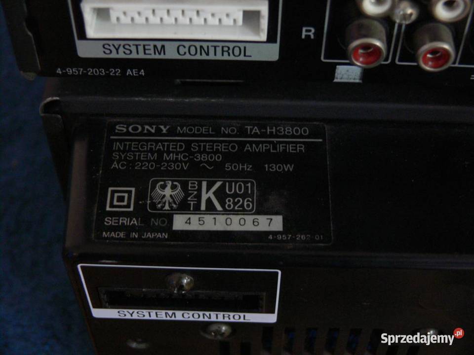 Wieża Sony MHC-3800.pilot korektor. WYSYŁKA. Katowice - Sprzedajemy.pl