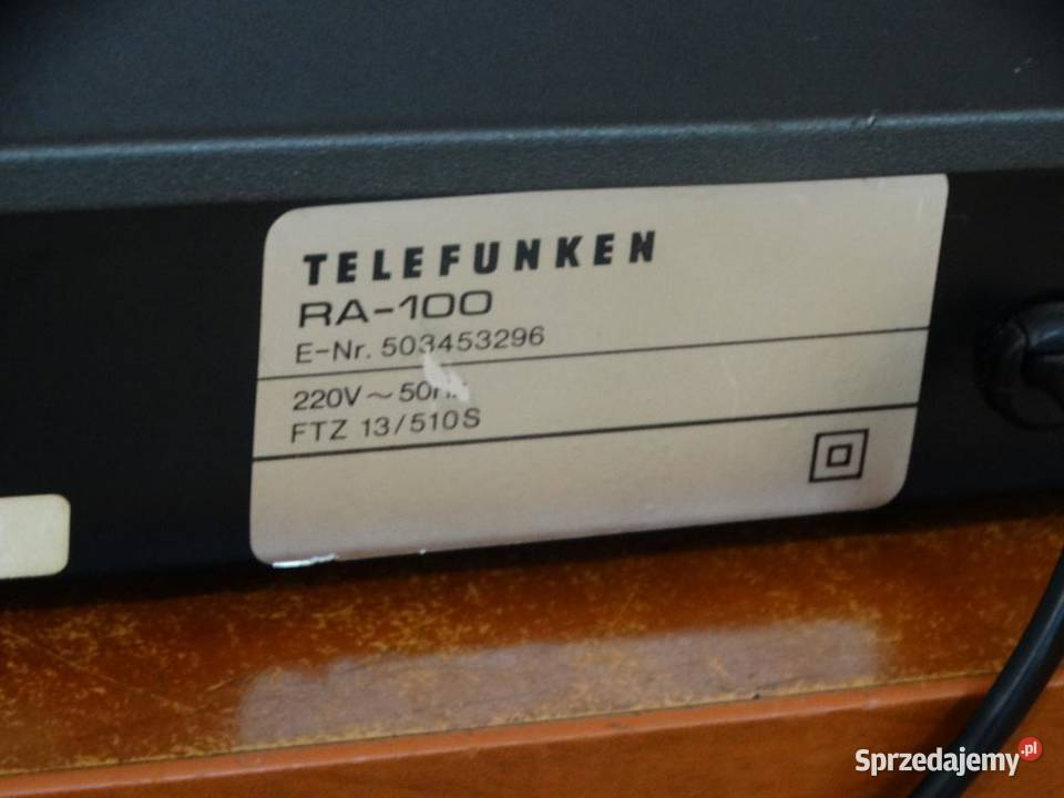 Wzmacniacz Telefunken RA-100 mocny.WYSYŁKA. Jasło - Sprzedajemy.pl