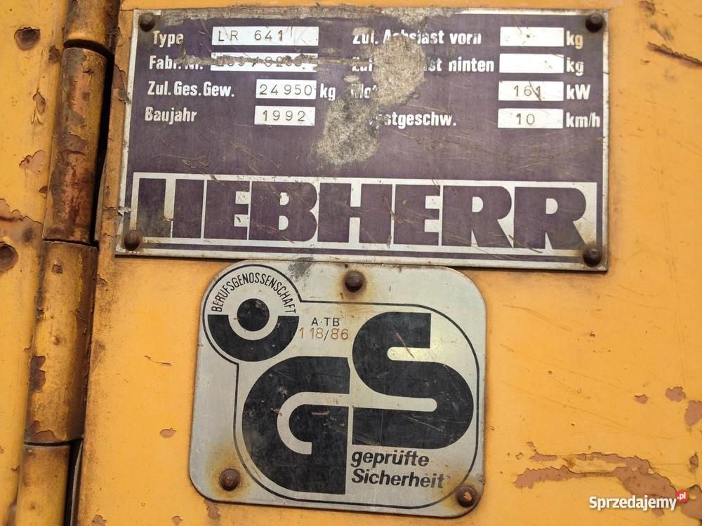 Ładowarka gąsienicowa Liebherr LR 641 - Sprzedajemy.pl