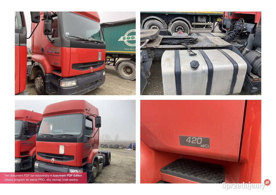 RENAULT 420 DCI Premium Route Euro 2 Molna Sprzedajemy pl