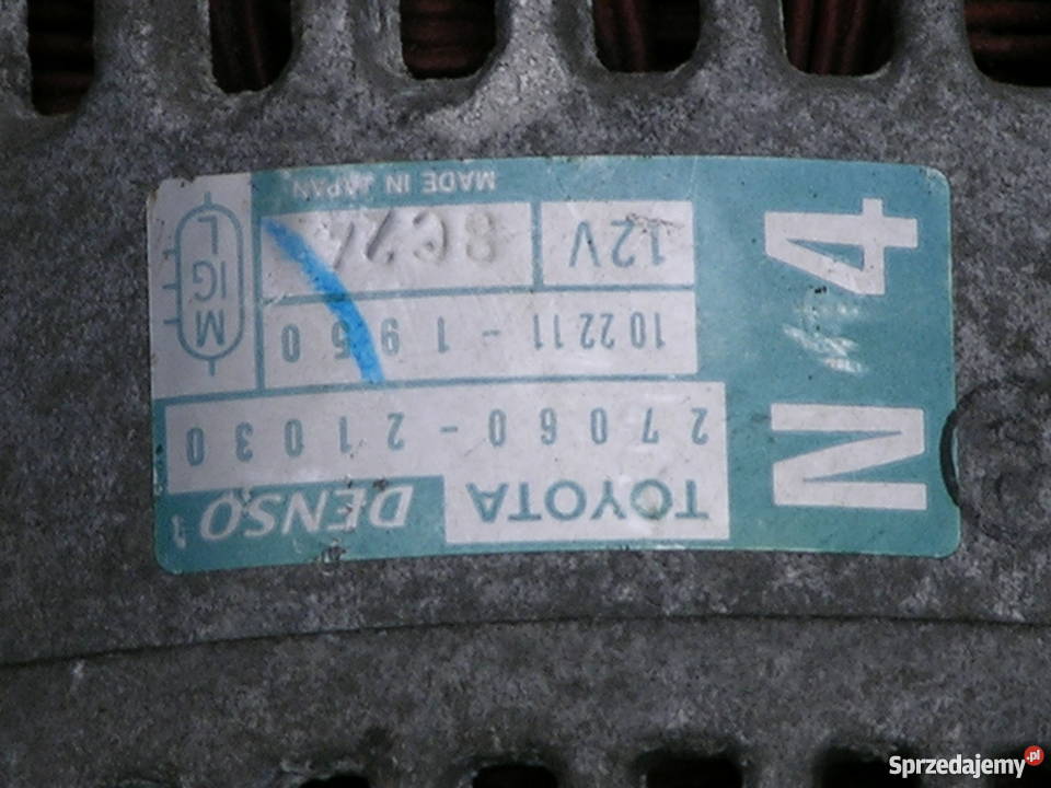 alternator toyota yaris,verso DENSO 27060-21030 1,3-1,5 Ryki ...