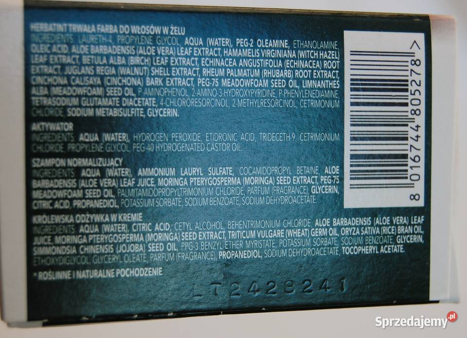 Ziołowa farba do włosów Herbatint 8R jasny, miedziany blond, rudy ...