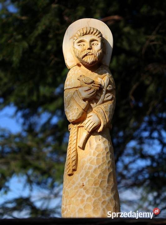 Św. Franciszek rzeźba ludowa Gniezno - Sprzedajemy.pl