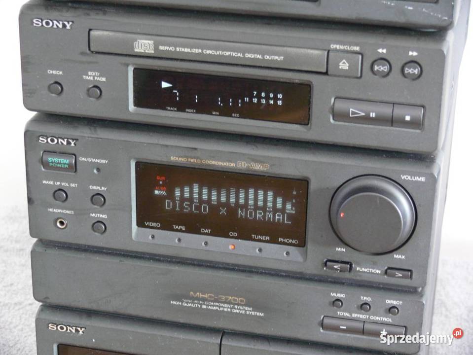 Wieża Sony MHC-3700 pilot. Mocna. WYSYŁKA. Jasło - Sprzedajemy.pl