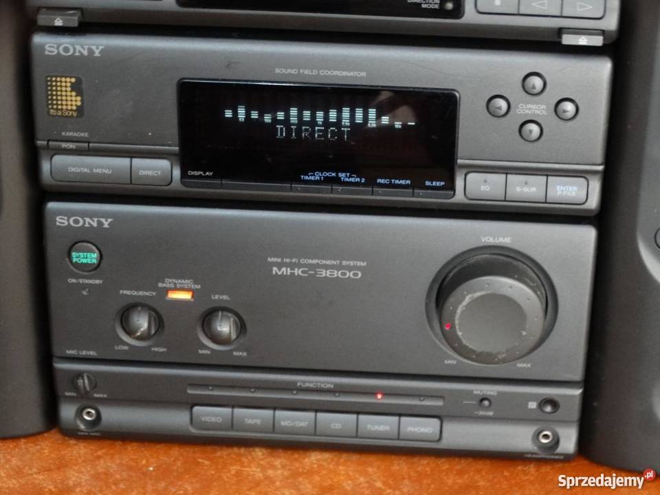 Wieża Sony MHC-3800 kol. pilot. Mocna. WYSYŁKA. Jasło - Sprzedajemy.pl