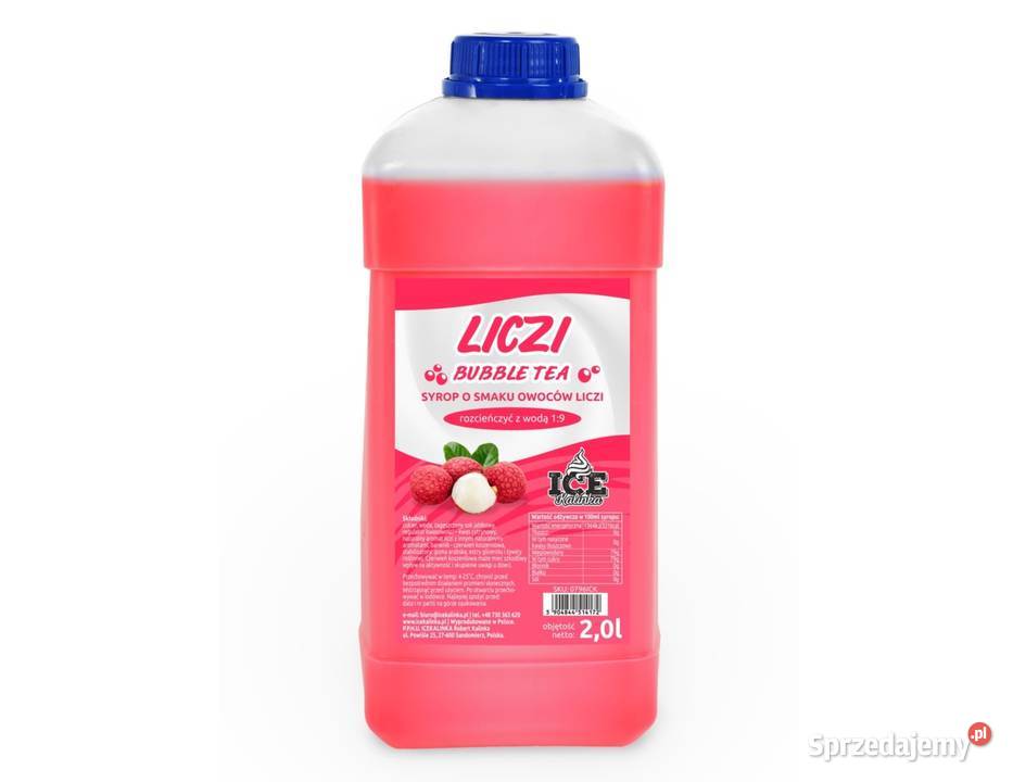 Syrop do Bubble tea o smaku LICZI – 2l (2,7kg) 1:9 Sandomierz ... Syrop do Bubble tea o smaku LICZI – 2l (2,7kg) 1:9 Sandomierz ...