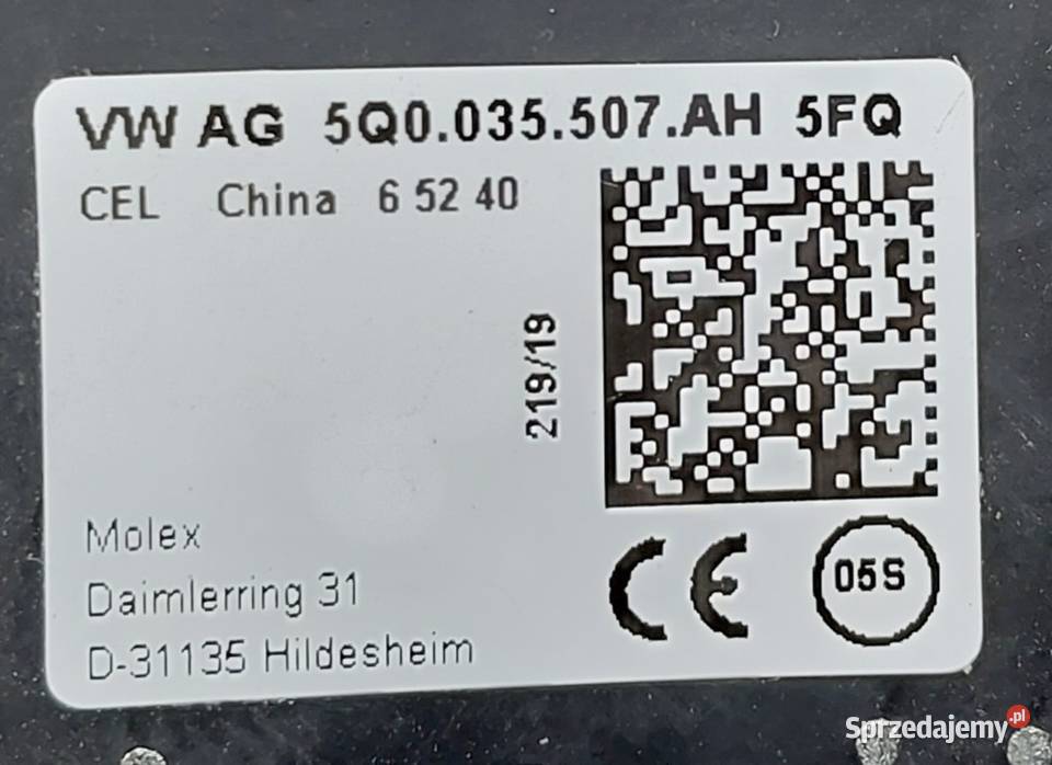 ANTENA DACHOWA VW AUDI SEAT SKODA 5Q0035507AH Mielęcin - Sprzedajemy.pl