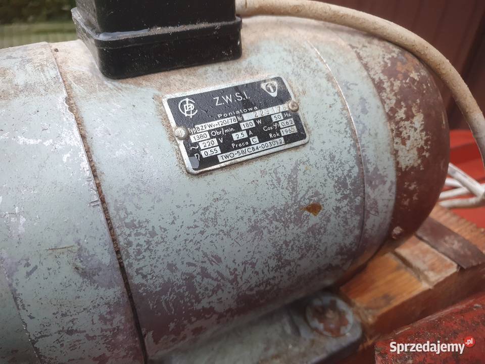 Młynek wialnia do zboża M-305/2 Metalowy z silnikiem / motorem Janów ...