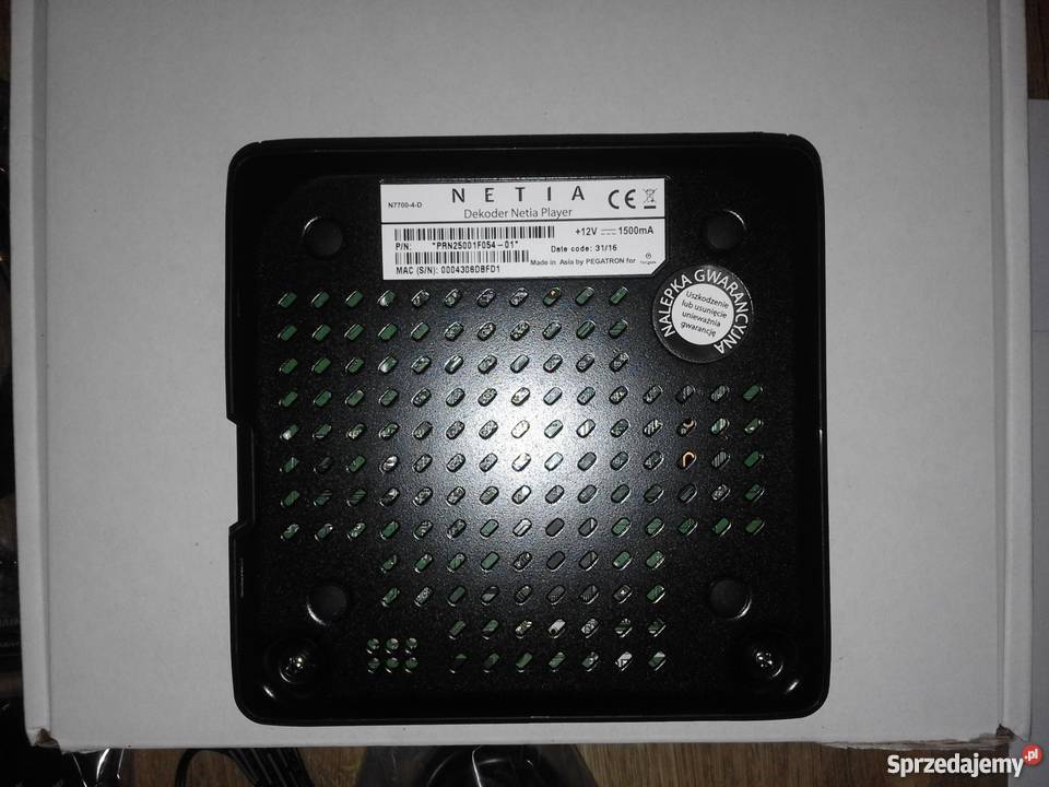 NOWY Dekoder Netia Player n7700 Łódź - Sprzedajemy.pl