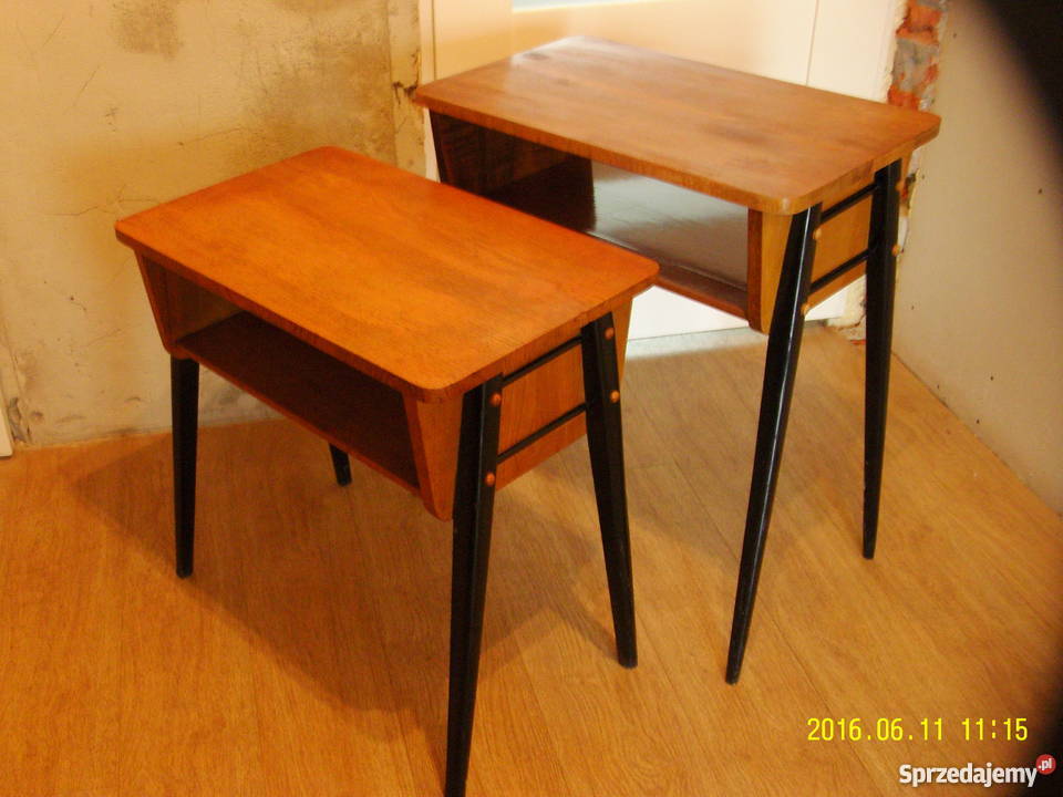 2 x stolik rtv kawowy PRL loft vintage -etykiety Warszawa - Sprzedajemy.pl