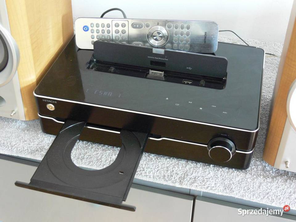Wieża Hitachi AXM-846 pil. USB mp-3 CD RDS kolumny. WYSYŁKA Jasło ...